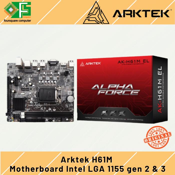Jual Motherboard H61 Intel LGA 1155 Gen 2 dan 3 Arktek AK-H61M EL - Kota Bandung - Foursquare ...