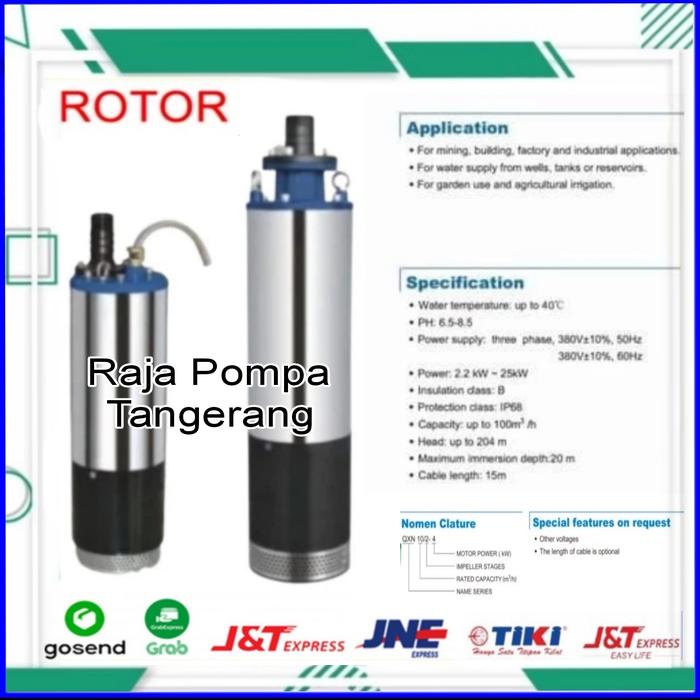 Jual Pompa Celup Submersible Rotor QXN 12,5/4-5 7,5HP Pompa Tambang ...