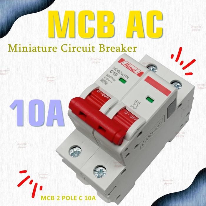 Jual MCB 2P 10A Circuit Breaker MCB AC 10 A 2P - Kota Semarang ...
