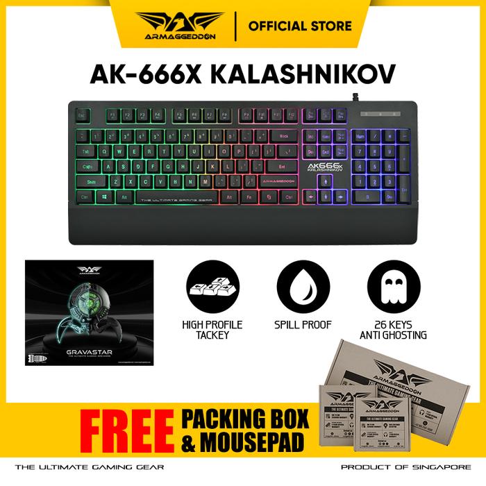 Jual Armaggeddon Ak666x Kalashnikov Spill Proof Membrane Gaming ...