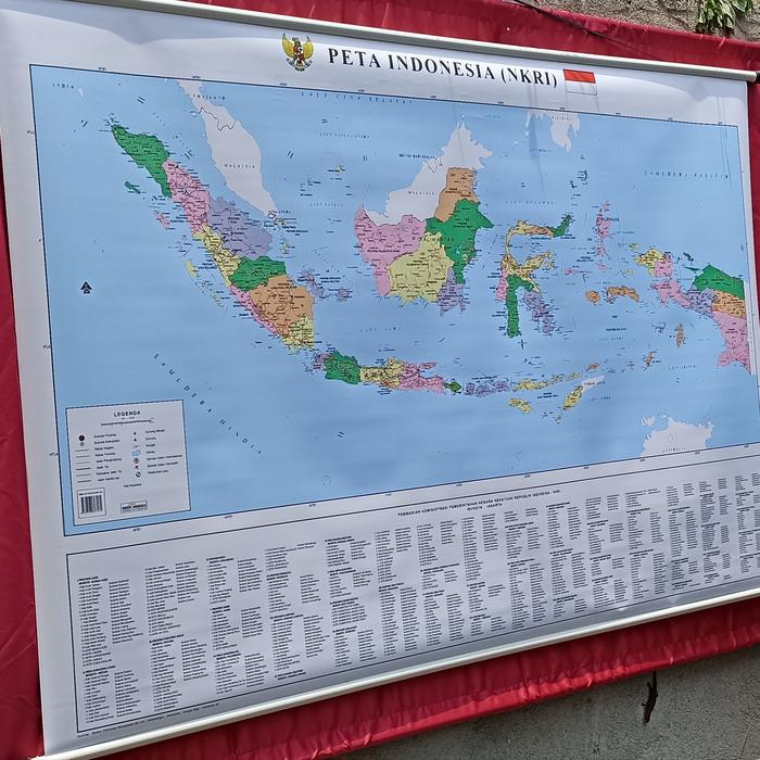 Jual peta indonesia besar peta dinding 38 prov - Jakarta Barat - DEPO ...