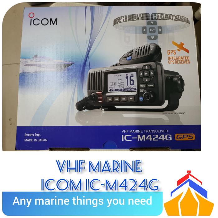 Jual ICOM IC-M424G Original / Radio VHF Marine M424 - Jakarta Utara - Perlengkapan Marine ...