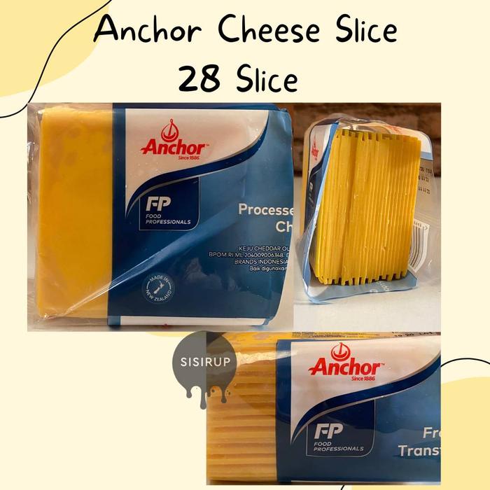 Jual Anchor Red Cheddar Slice 28 Slice / Cheddar Cheese Slice - Kota ...