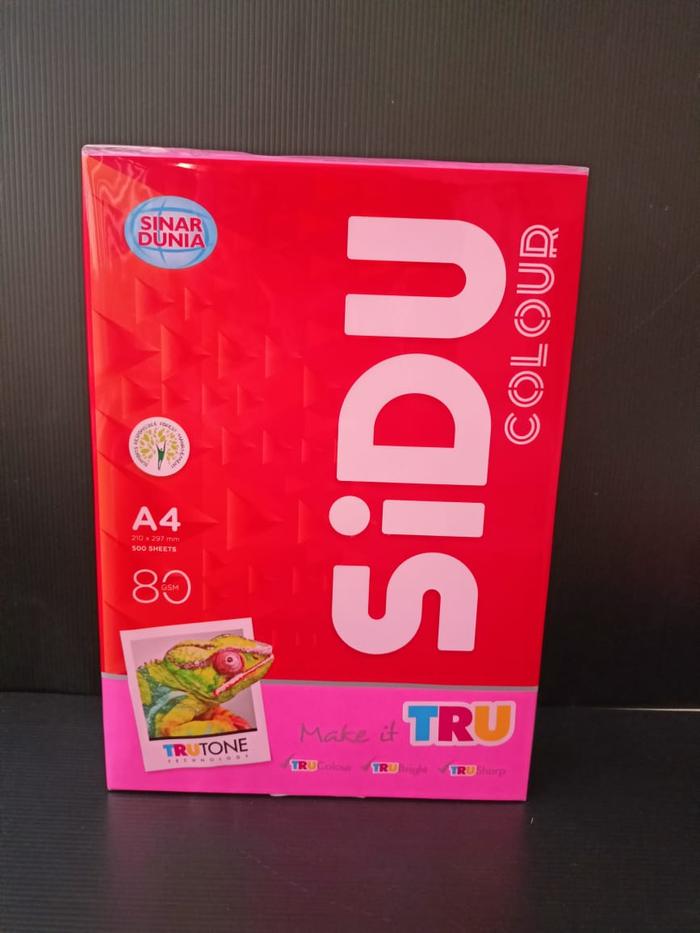 Jual KERTAS HVS ECERAN WARNA WARNI A4 80 GSM - IT 350 - CY RED - Kota ...