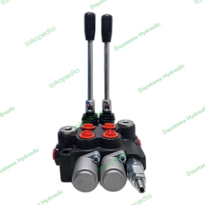 Jual P40 / 2P HAND VALVE HYDRAULIC/HAND CONTROL VALVE 2 HANDLE ...