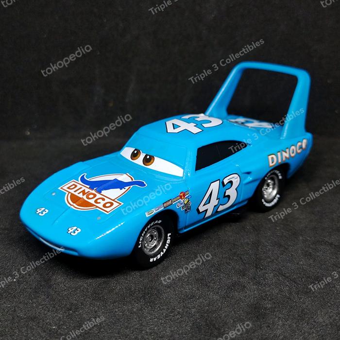 Jual Disney 1/55 Cars THE KING Strip Weathers Dinoco Blue 43 Plymouth ...