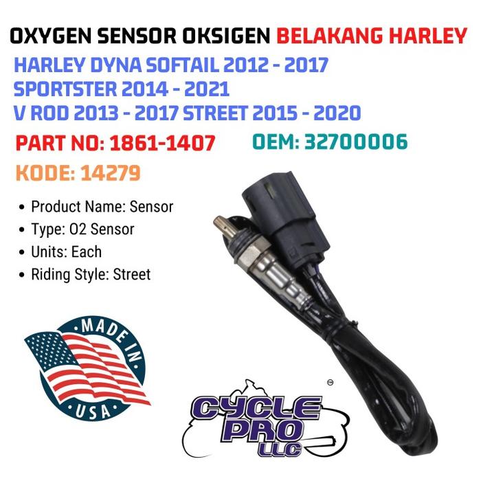 Jual OXYGEN SENSOR OKSIGEN BELAKANG HARLEY FOR HARLEY 1861-1407 ...
