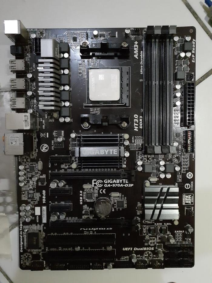 Jual Motherboard Gigabyte AM3+ GA 970A-D3P AM3+ dan Phenom II x6 1055t - Kab. Tangerang ...