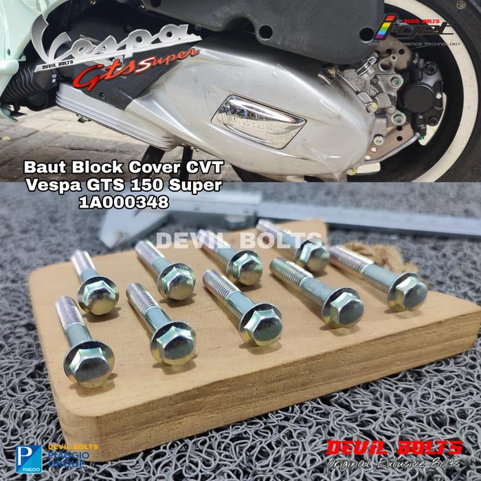 Jual Baut Block CVT Vespa GTS 150 - Kota Depok - Devil Bolts | Tokopedia