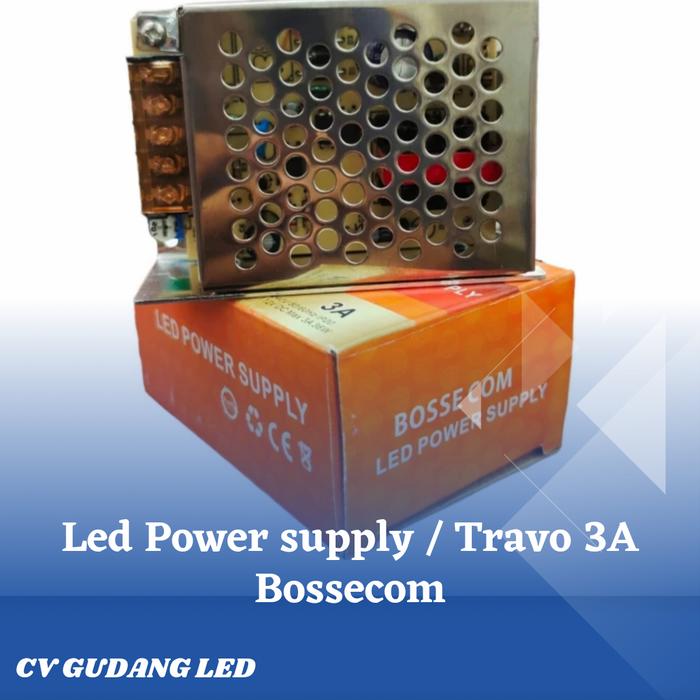 Jual Led Power Supply / Travo 12V 3A Bossecom - Kab. Sleman - Gudang ...