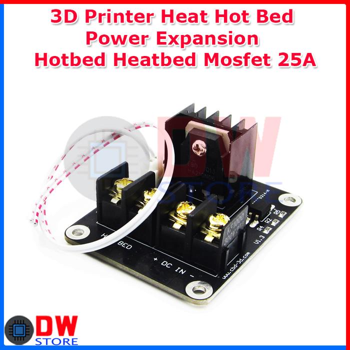 Jual 3D Printer Heat Hot Bed Power Expansion Hotbed Heatbed Mosfet 25A ...