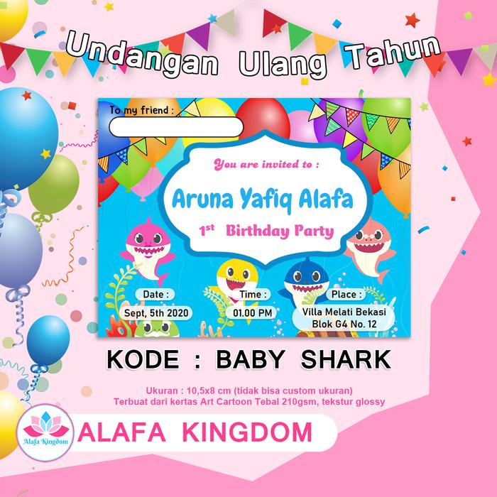 Jual Undangan Ulang Tahun Anak Custom | Undangan Ultah Alafakingdom ...