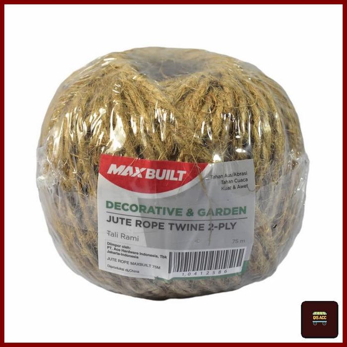 Jual MAXBUILT Tali Tambang Goni Jute Rami Sisal Dekorasi Taman 75 Mtr ...