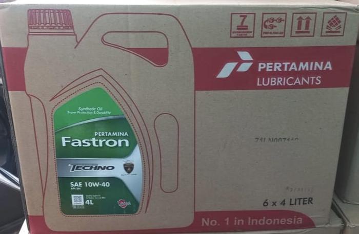 Jual Oli Fastron Techno 10W-40 (4 LITER) Harga 1 Dus isi 6 Galon ...