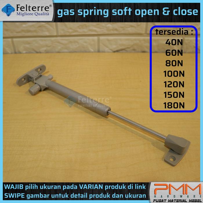 Jual gas spring-soft open&close FELTERRE | pintu kitchen hidrolik jok ...