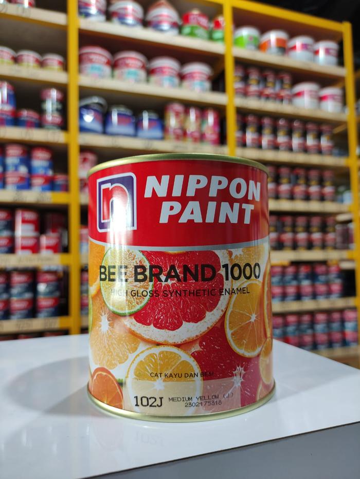 Jual NIPPON PAINT CAT KAYU & BESI BEE BRAND 1000 (MEDIUM YELLOW 102) 0 ...