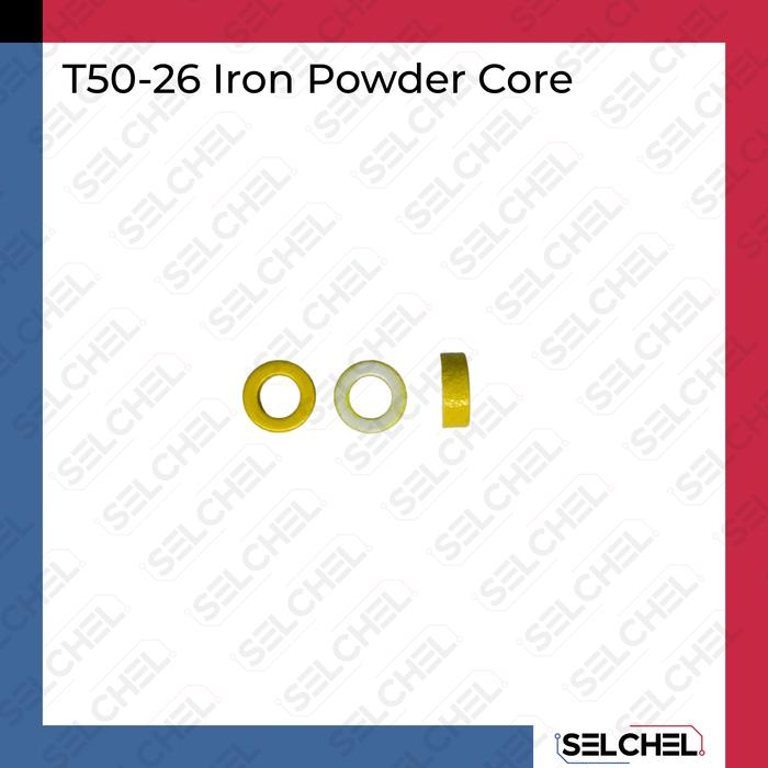 Jual Toroid core ferrite induktor choke inductor t50-26 yellow white ...