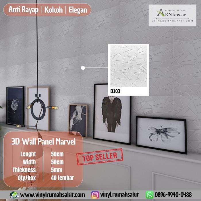 Jual Wall Panel 3D Marvel D103 Tebal 5mm - Hiasan Dinding [NO STICKER ...
