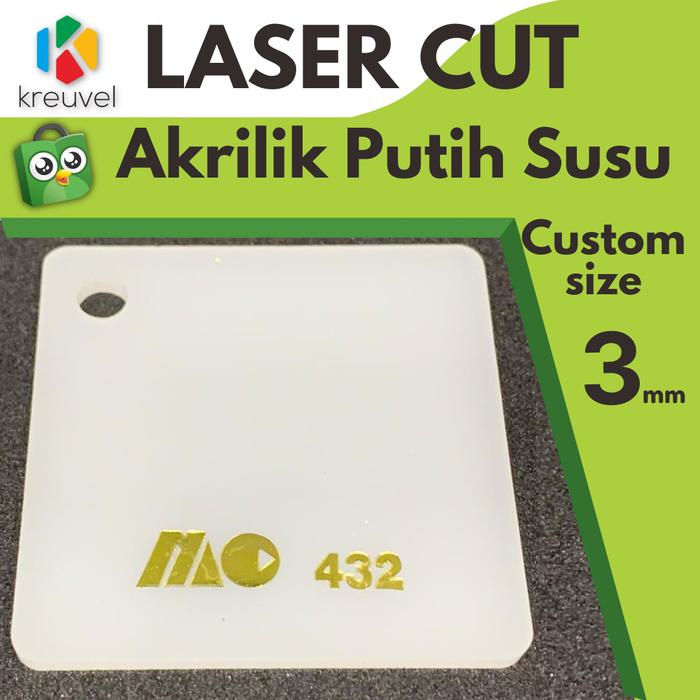 Jual ACRYLIC - AKRILIK LEMBARAN 3mm PUTIH SUSU - LASER CUTTING -CUSTOM CUT - Kota Bandung ...