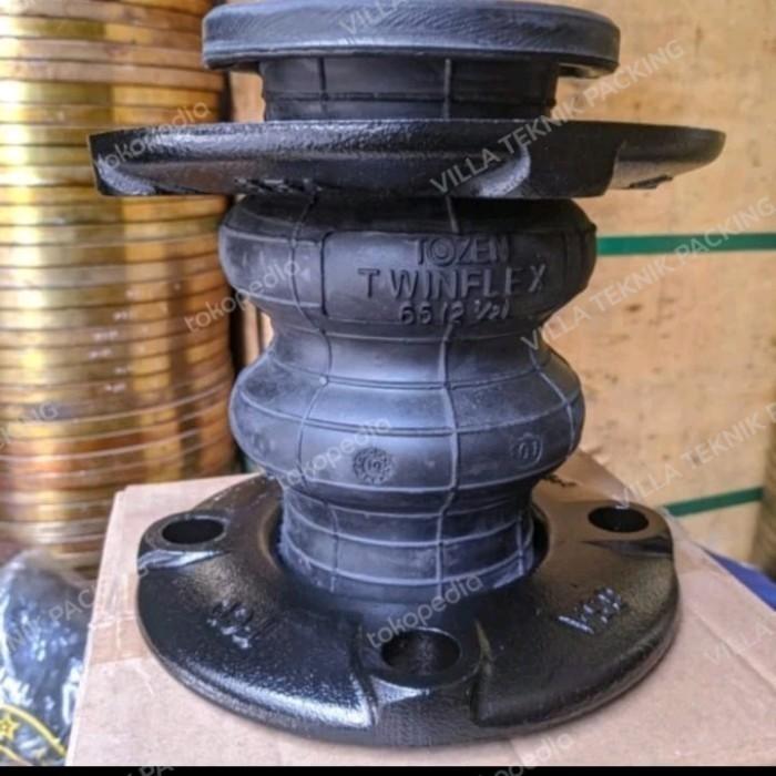 Jual Tozen Flexible Rubber Joint Twinflex Flange Jis 10K 11/2" inch ...