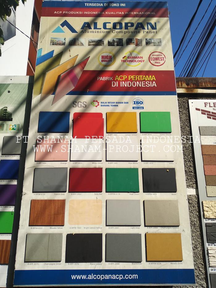 Jual ACP PE Interior Alcopan 4 mm warna Doff /Glossy/Metalic - Kab ...