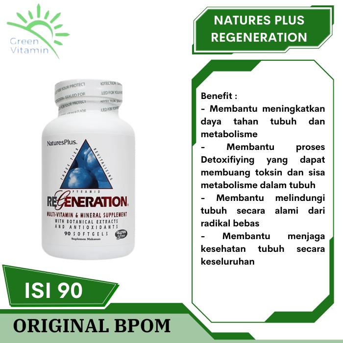Jual Natures Plus Regeneration Original BPOM 90 tab Multivitamin ...
