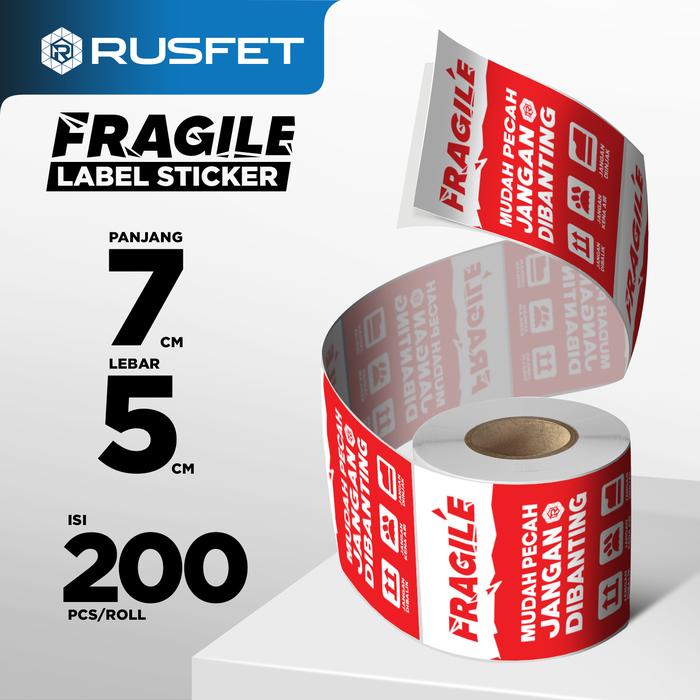 Jual Stiker Label Wajib Video Unboxing / Sticker FRAGILE TERMURAH Per ...