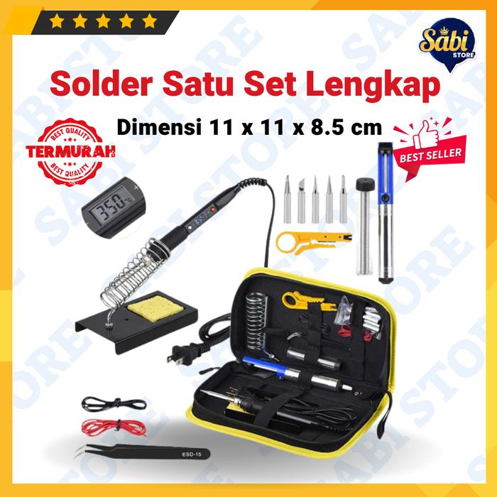 Jual Peralatan Solder Kit LCD Electric Soldering Iron 80W 220V ...