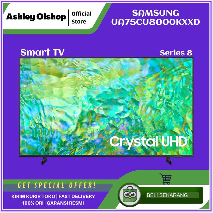 Promo TV Samsung 75 Inch UHD 4K Smart TV Samsung 75CU8000 Pengganti 75BU8000 Cicil 0% 3x ...