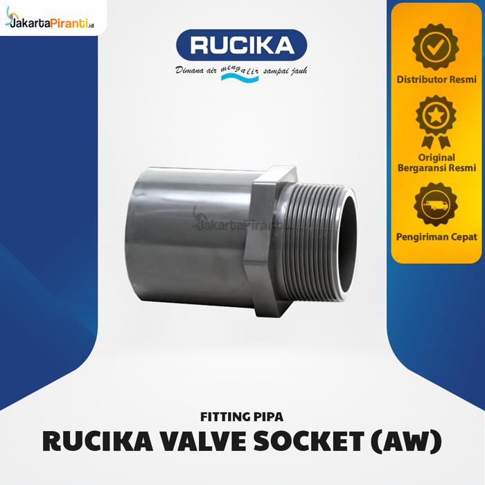 Promo Valve Socket AW Rucika Sock Drat Luar 1/2 Inch - SDL - Kota ...