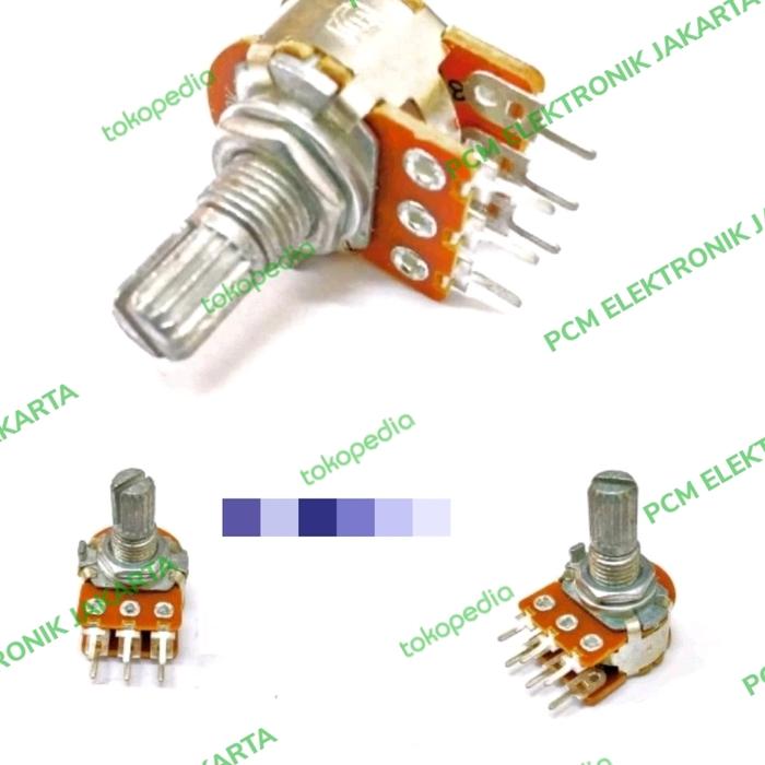 Jual potensio potentiometer a50k a 50k stereo 6p 6pin 6kaki 6 pin kaki ...