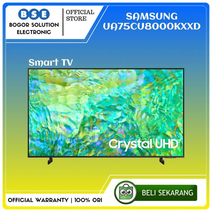 Promo LED TV Samsung 75CU8000 Crystal UHD Smart 75 Inch Pengganti 75BU8000 Cicil 0% 3x - Kota ...