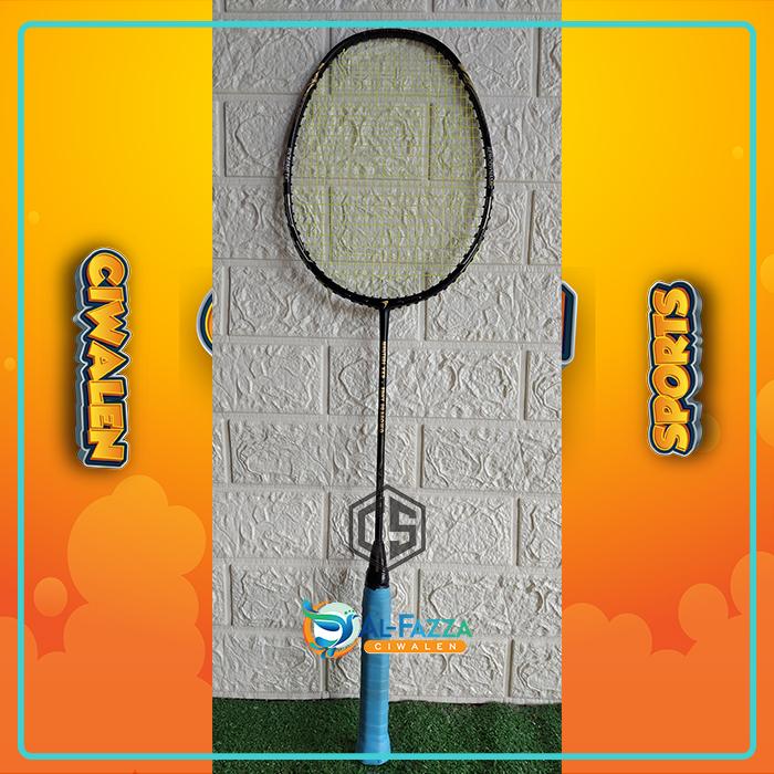 Jual RAKET BADMINTON FLYPOWER SMASH 100 WATT BLACK GOLD SECOND - Kab ...