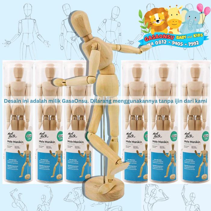 Jual Mont Marte Man Manekin Lukis Gambar Manga Body Anatomy Human ...