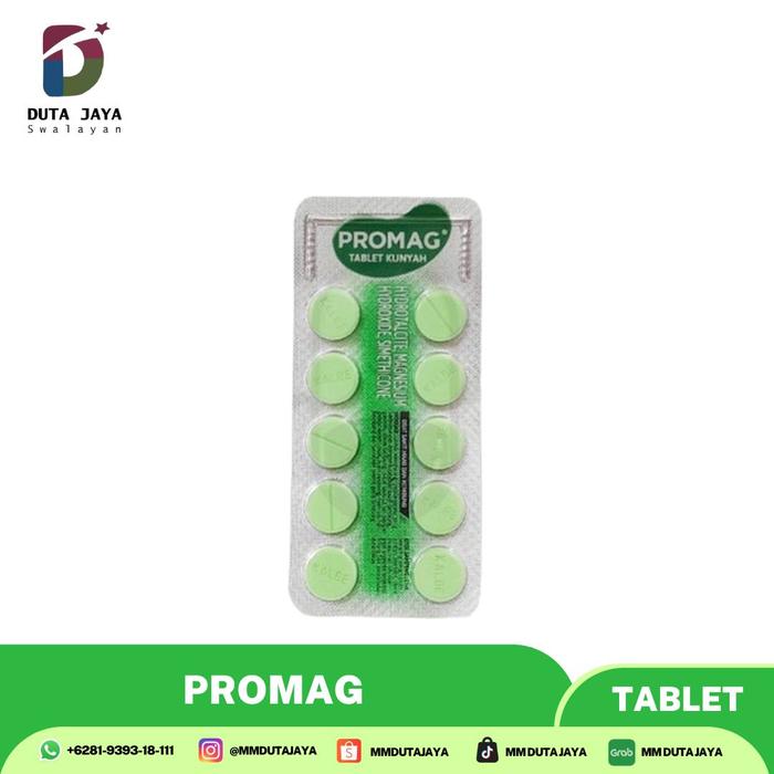 Jual Promag Tablet Kunyah Obat Mag 1 Blister Isi 10 Tablet - Kota ...