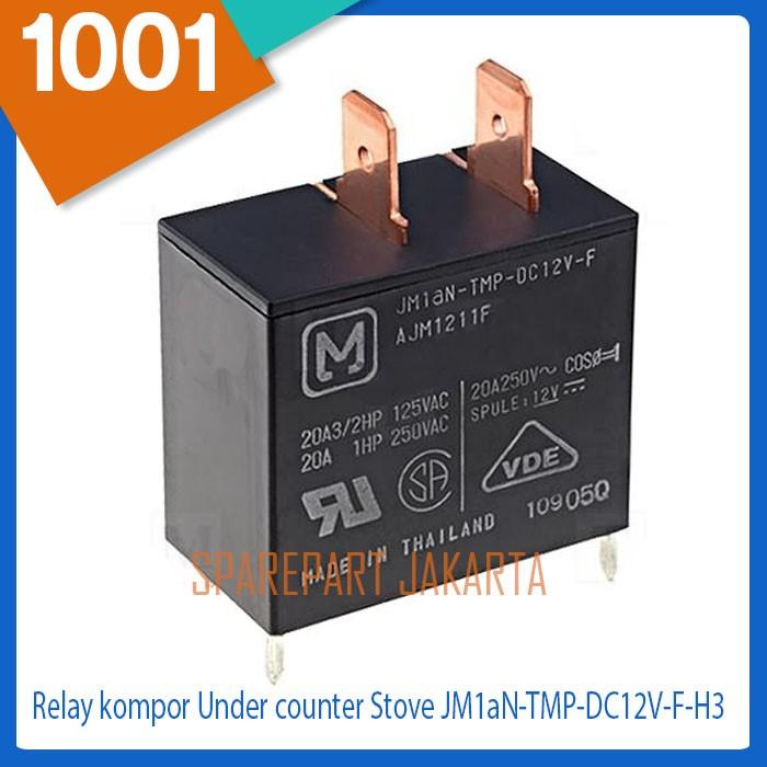 Jual Power Relay 12VDC 20A kompor Under counter JM1aN-TMP-DC12V-F-H3 ...