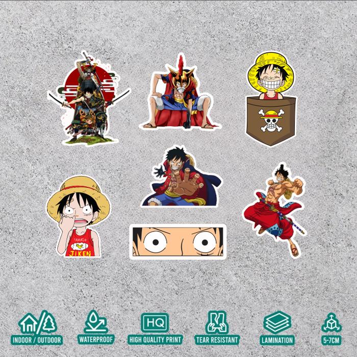 Jual Sticker Pack One Piece MUGIWARA MONKEY D. LUFFY Stiker Laptop ...