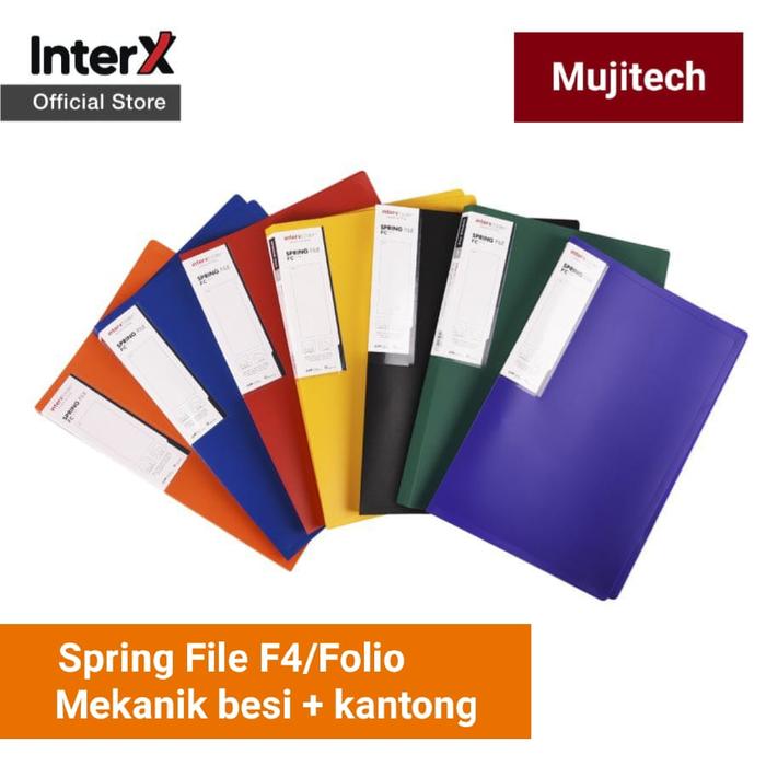 Jual MAP SNELL SPRING FILE FOLIO MAP PLASTIK DOKUMEN KERTAS INTERX ...