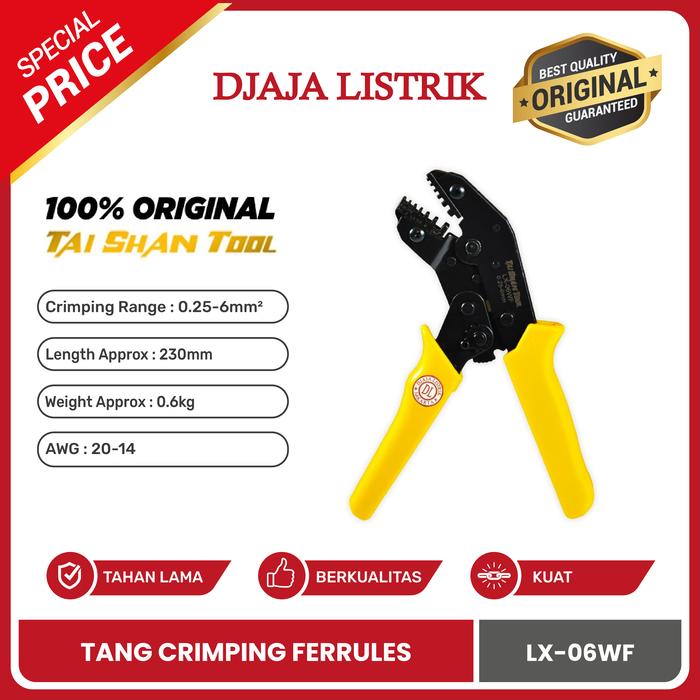 Promo Tang Crimping Ferrules 0.5 - 6 mm TaiShan Tang Press Skun LX 06 ...