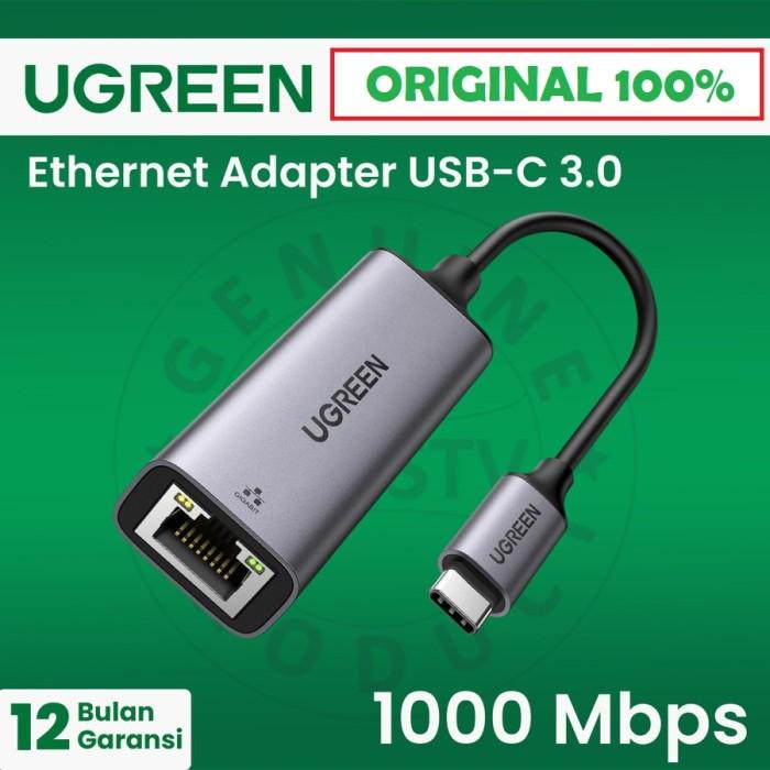 Jual Type C USB-C LAN UGREEN LAN Ethernet Adapter Gigabit 1Gbps Alloy ...