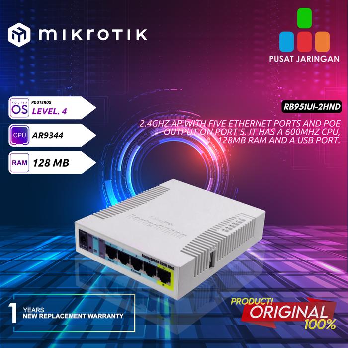 Jual MIKROTIK RB951Ui 2HND/ RB951Ui-2HND - Jakarta Pusat - Pusat ...