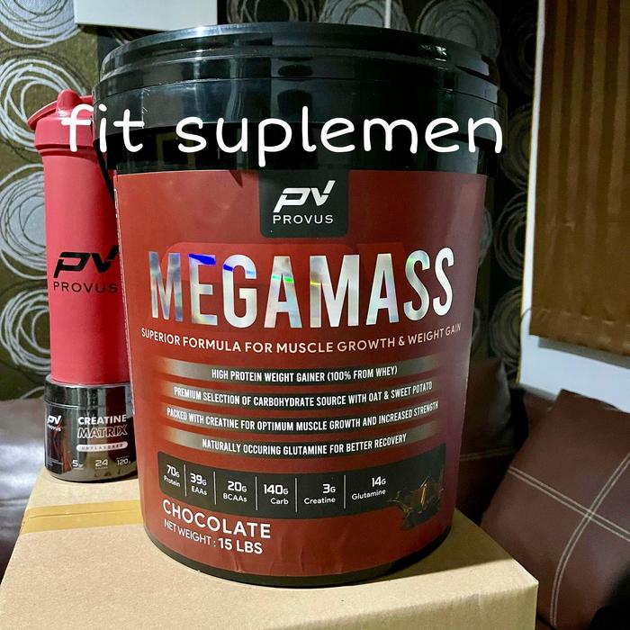 Jual Provus Megamass Gainer 15 Lbs 15 Lbs Weigth Gain Mega Mass susu ...