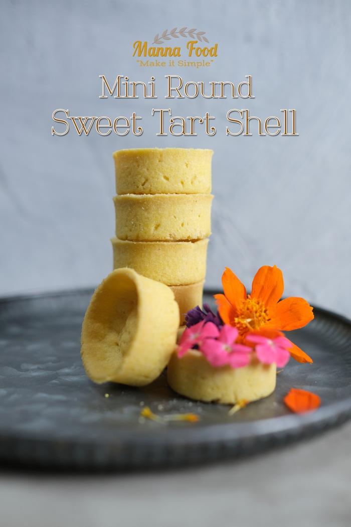 Jual Manna Food Round Mini Tartlet Shell/ Kulit Pie Bulat Manis ...