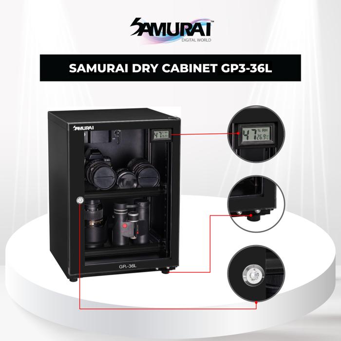 Jual Perawatan Kamera Samurai Dry Box Kamera Gp3-36l Dry Box Cabinet Di ...