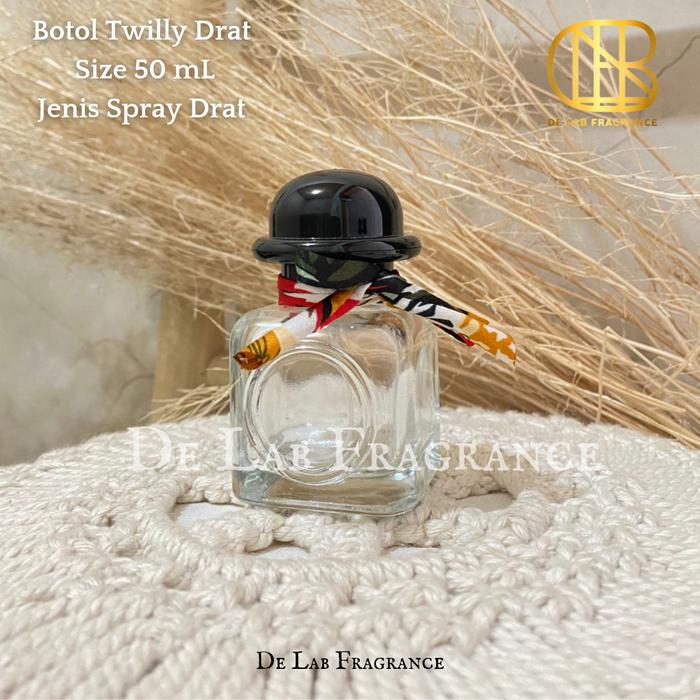Jual botol parfum hrm*s twilly 50 ml drat/botol parfum kotak lucu 50 ml ...