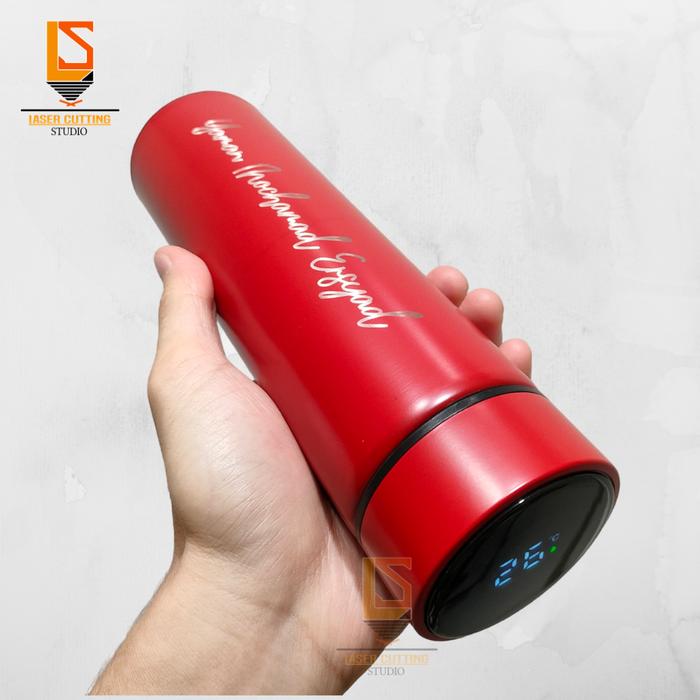 Jual Tumbler LED Custom Nama Logo | Botol Minum Stainless Grafir Laser ...