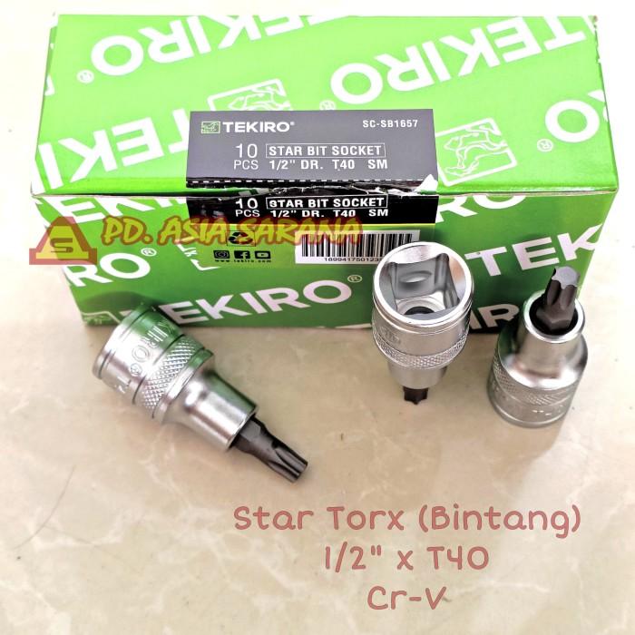 Jual Star Bit Socket (1/2" x T40) Bintang TEKIRO L Mata Kunci Sok T 40 Inch - Kab. Tangerang ...