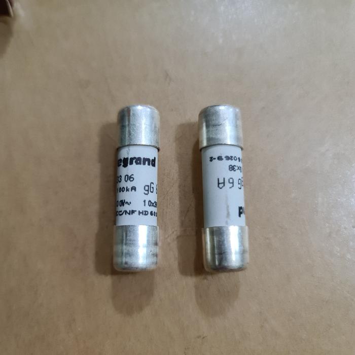 Jual Fuse Legrand gl gg gI 6A 500V 100kA 10x38 cartouches type Gg 13306 ...