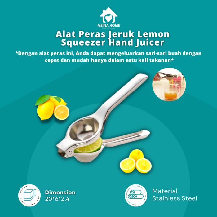 Jual ALAT PERAS JERUK STAINLESS PERASAN LEMON SQUEEZER HAND ALAT PERAS ...