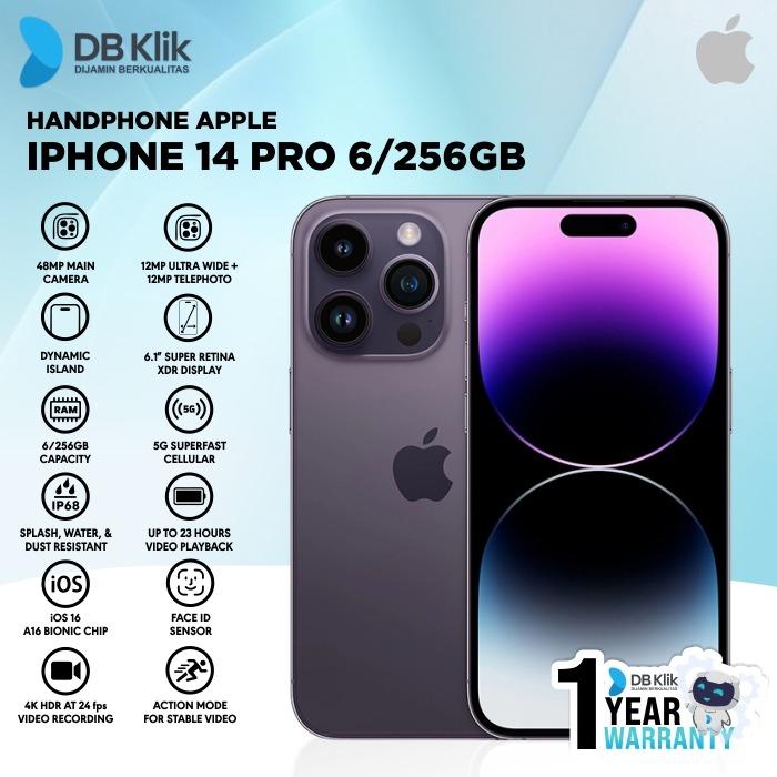 Handphone Apple iPhone 14 Pro 6/256GB Garansi Resmi